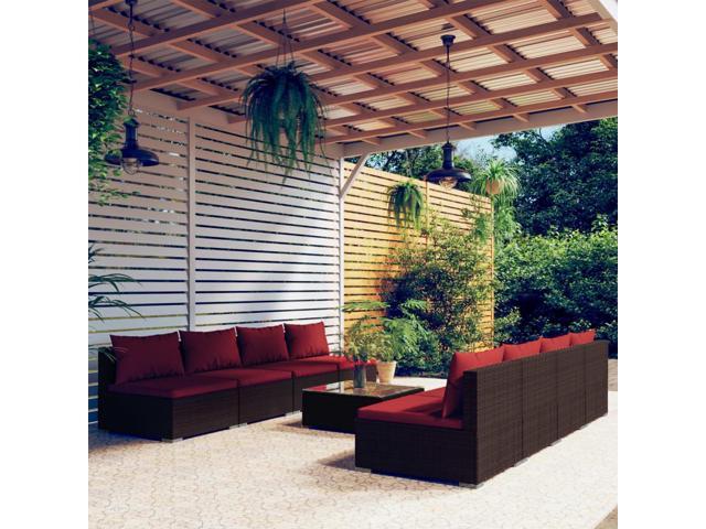 Click here for vidaXL Garden Lounge Set Brown  Cinnamon Red prices