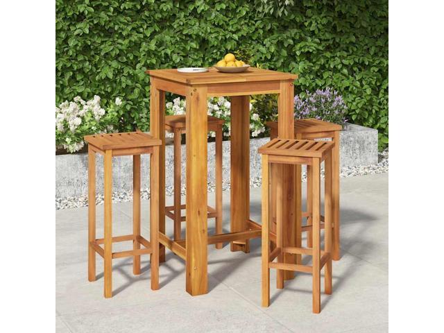 Click here for vidaXL Garden Bar Set Brown Solid Acacia wood Dura... prices