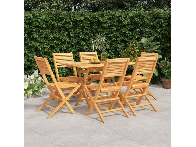 Click here for vidaXL Garden Dining Set Teak Solid teak wood Medi... prices