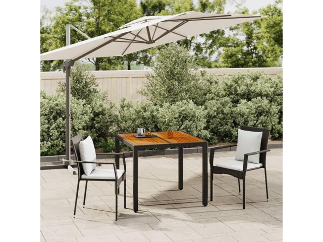 Click here for vidaXL Garden Dining Set Black prices