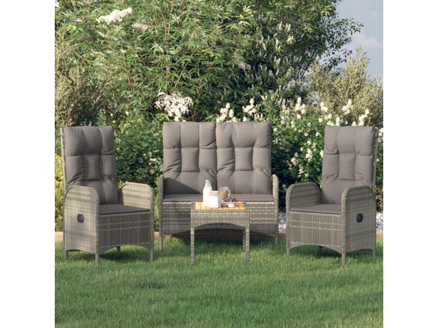 Click here for vidaXL Garden Dining Set Grey prices