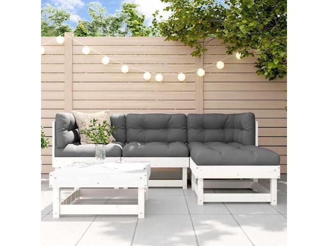 Click here for vidaXL Garden Lounge Set White  Anthracite prices