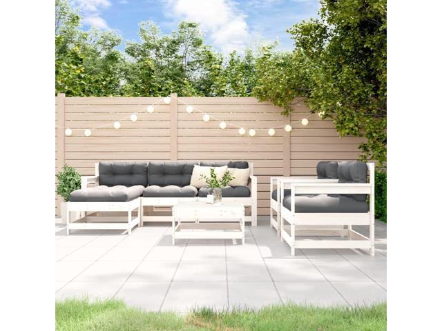 Click here for vidaXL Garden Lounge Set White  Anthracite prices