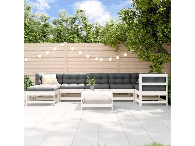 Click here for vidaXL Garden Lounge Set White  Anthracite prices