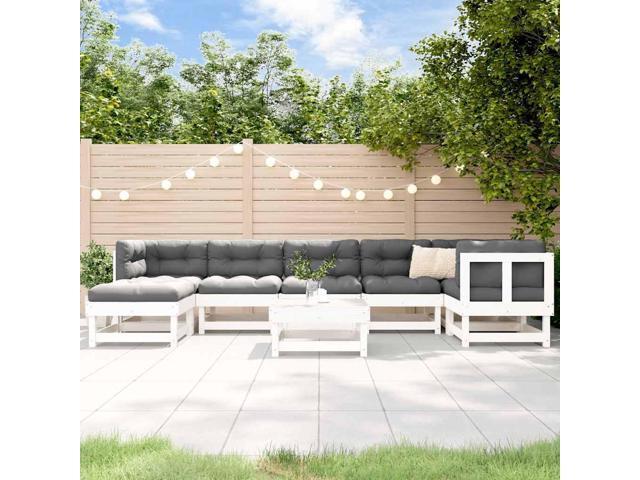 Click here for vidaXL Garden Lounge Set White  Anthracite prices