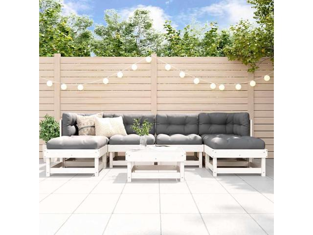 Click here for vidaXL Garden Lounge Set White  Anthracite prices