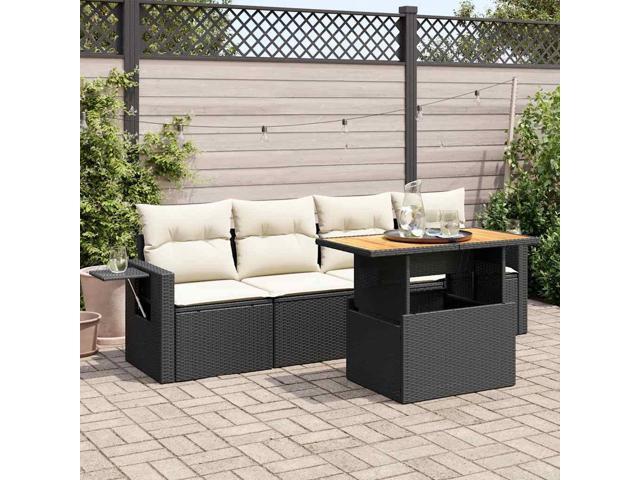 Click here for vidaXL Garden Sofa Set Black prices