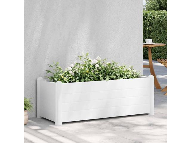 Click here for vidaXL Raised Bed White Polypropylene Medium UV-re... prices