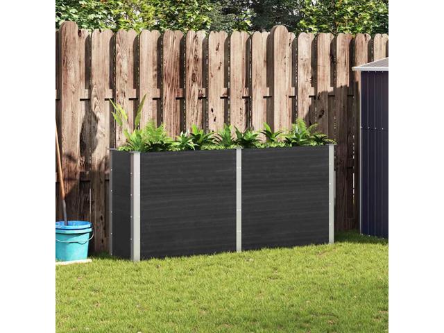 Click here for vidaXL Garden Raised Bed Grey Wood plastic composi... prices