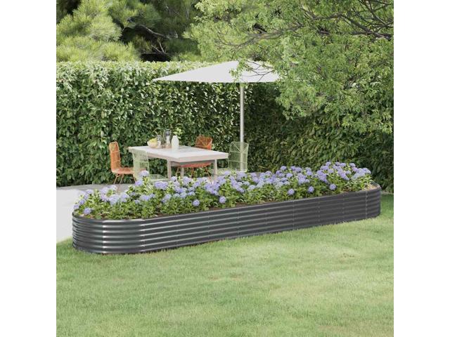 Click here for vidaXL Garden Raised Bed Anthracite Powder-coated... prices