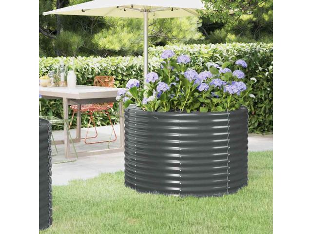 Click here for vidaXL Garden Raised Bed Anthracite Powder-coated... prices