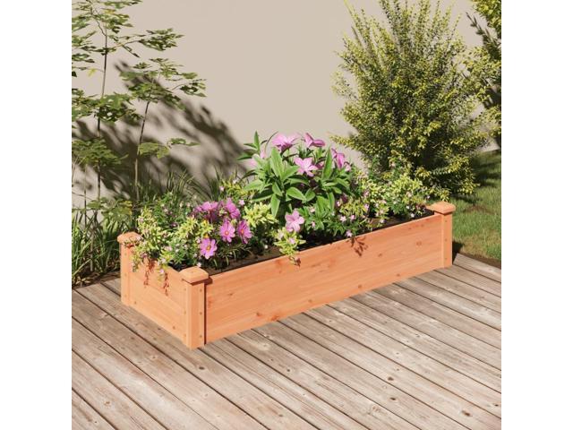Click here for vidaXL Garden Raised Bed Brown Solid fir wood  non... prices