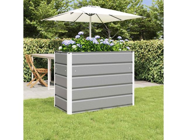 Click here for vidaXL Planter Light Grey 480 x 50 x 45 cm Galvani... prices