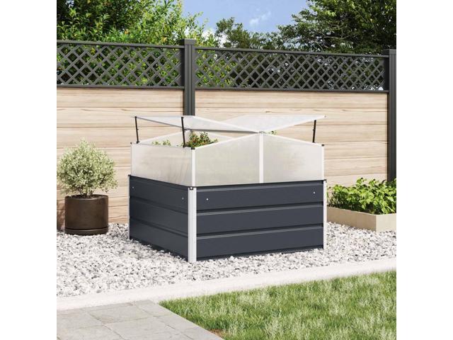 Click here for vidaXL Planter Anthracite 39.37 x 39.37 x 30.31 in... prices