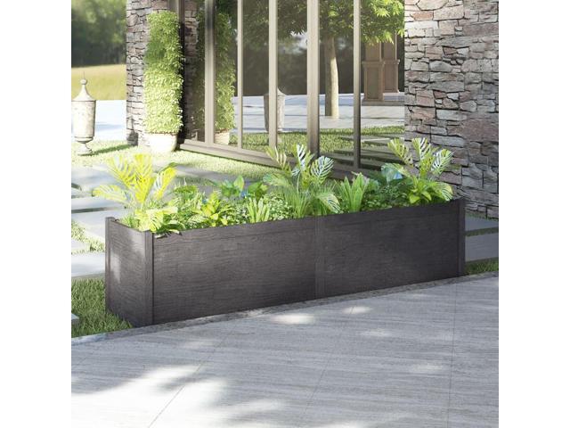 Click here for vidaXL Planter Grey Solid Pinewood 78.7x19.7x19.7... prices
