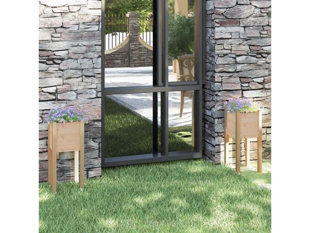 Click here for vidaXL Planter Set of 2 Pine Solid pinewood 12.2 i... prices