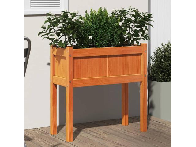 Click here for vidaXL Garden Planter Wax brown Solid pine wood 27... prices