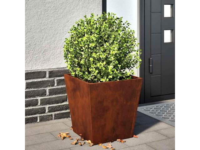 Click here for vidaXL Garden Planter Set of 2 Natural metal  Rust... prices