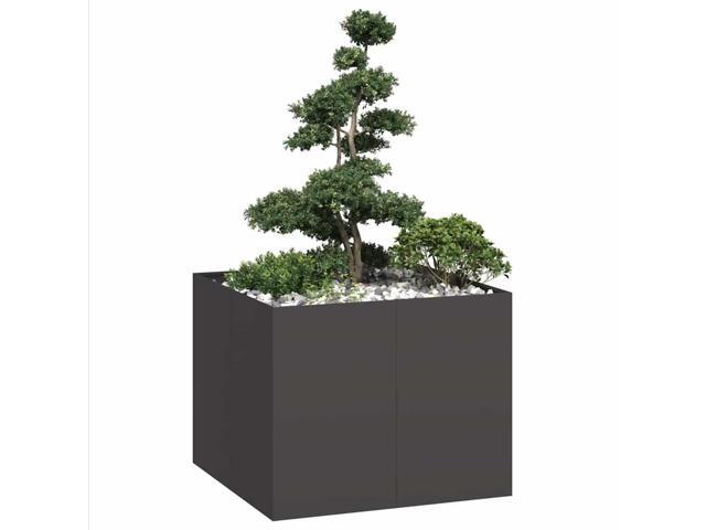 Click here for vidaXL Planter Black Cold-rolled steel Large Durab... prices