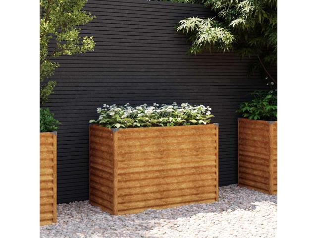 Click here for vidaXL Garden Raised Bed Brown (Rusty) Corten Stee... prices