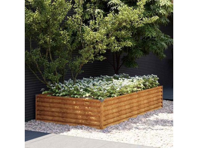 Click here for vidaXL Garden Raised Bed Rusty Corten Steel Large... prices