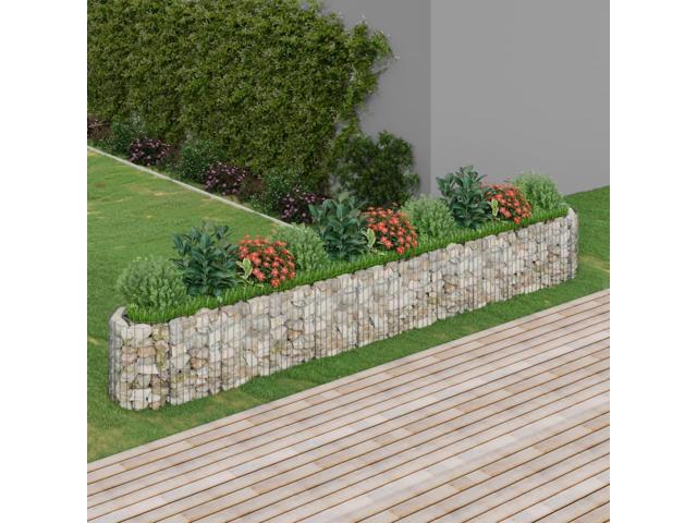 Click here for vidaXL Gabion Raised Bed Silver Galvanized Iron 15... prices