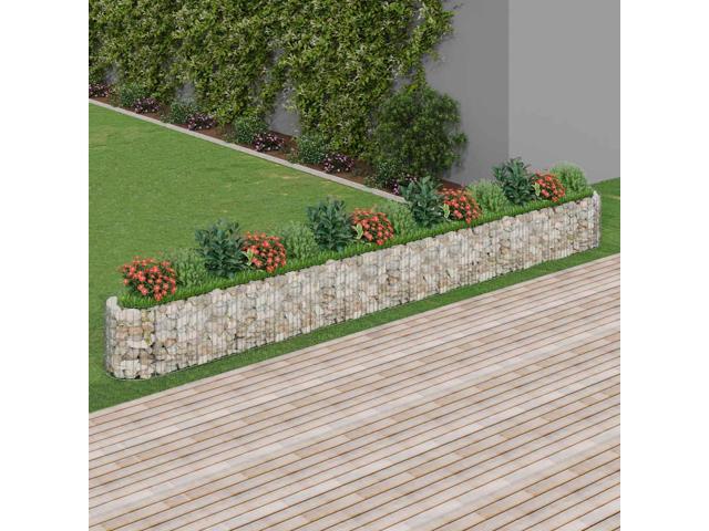 Click here for vidaXL Gabion Raised Bed Silver Galvanized Iron 21... prices
