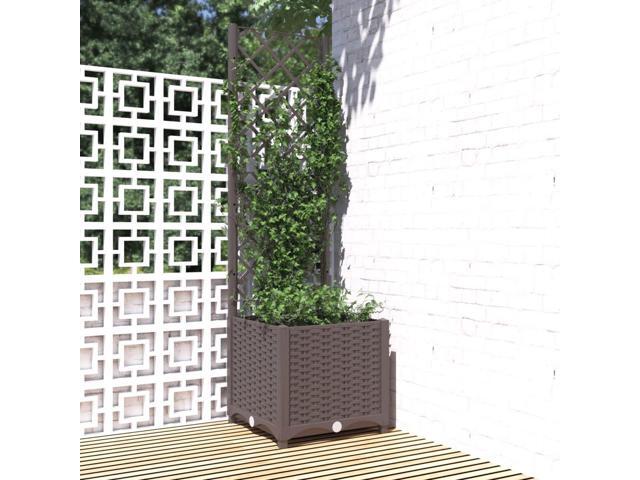 Click here for vidaXL Garden Planter Brown Polypropylene 15.7 x 1... prices