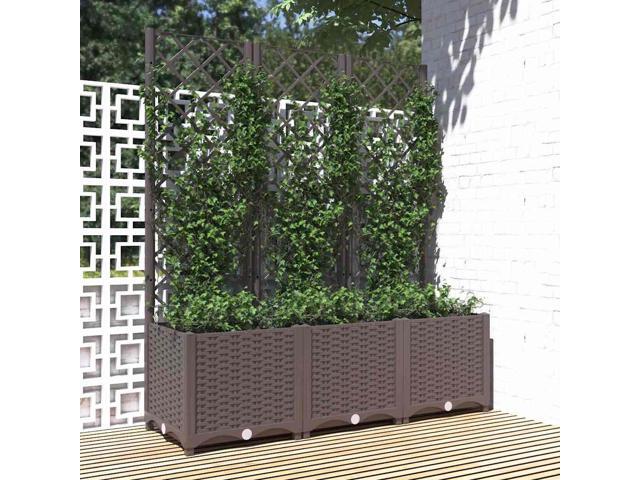 Click here for vidaXL Garden Planter Brown Polypropylene 47.2 x 1... prices