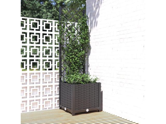 Click here for vidaXL Garden Planter Black Polypropylene 53.5 in... prices