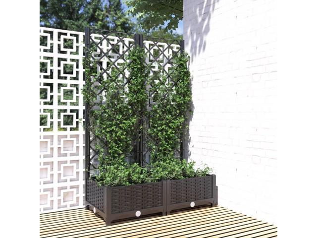 Click here for vidaXL Garden Planter Black Polypropylene Medium P... prices