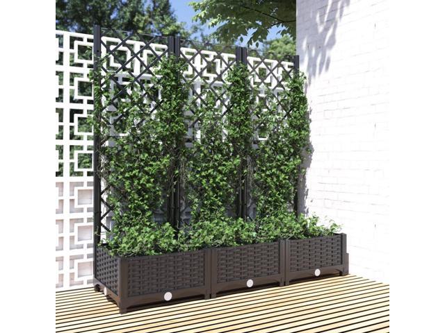 Click here for vidaXL Garden Planter Black Polypropylene Large Pl... prices