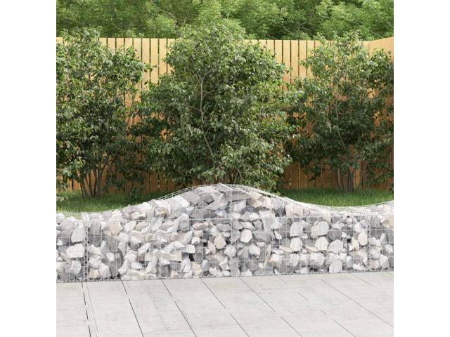 Click here for vidaXL Gabion Basket Galvanized silver Galvanized... prices