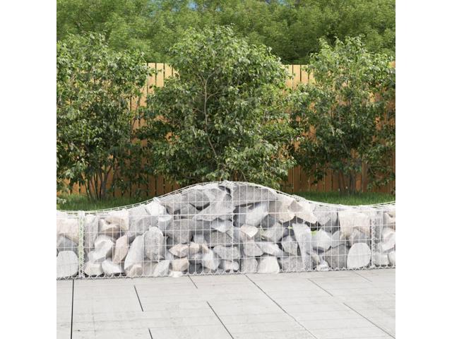 Click here for vidaXL Gabion Basket Set of 3 Silver Galvanized Ir... prices