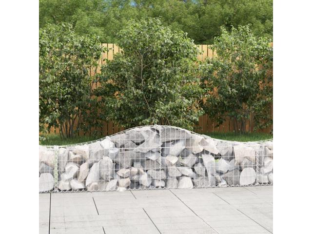Click here for vidaXL Gabion Basket Set of 4 Silver Galvanized ir... prices
