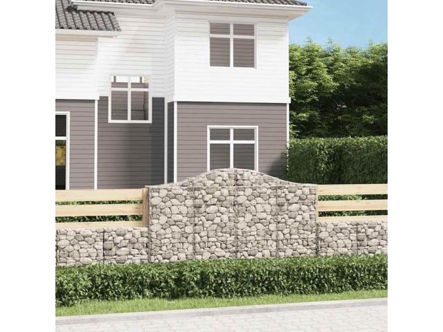 Click here for vidaXL Gabion Basket Set of 2 Silver Galvanized ir... prices