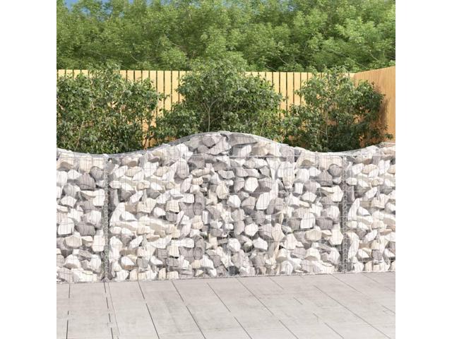 Click here for vidaXL Gabion Basket Set of 3 Silver Galvanized ir... prices