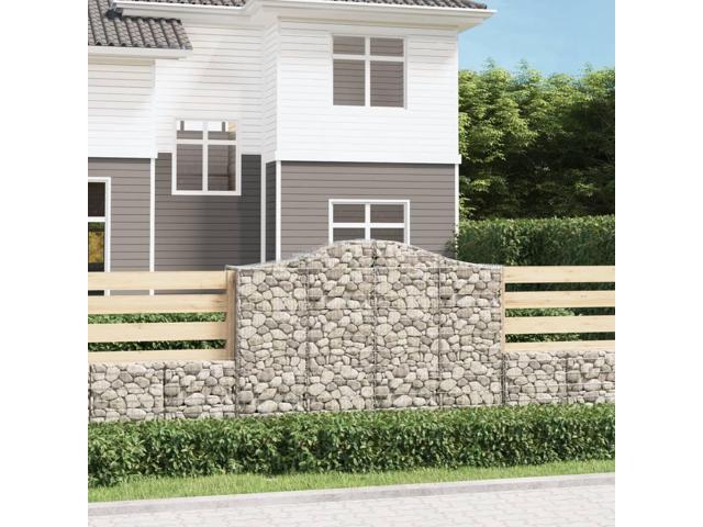 Click here for vidaXL Gabion Basket Set of 6 Silver Galvanized Ir... prices