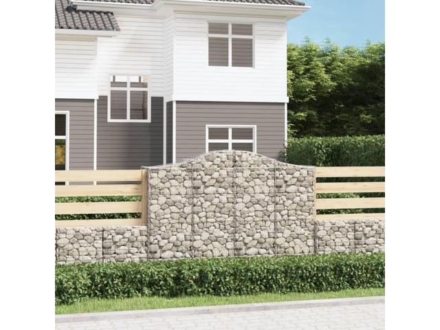 Click here for vidaXL Gabion Basket Set of 7 Silver Galvanized ir... prices