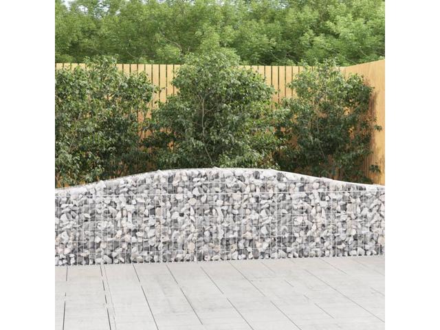 Click here for vidaXL Gabion Basket Set of 2 Silver Galvanized ir... prices