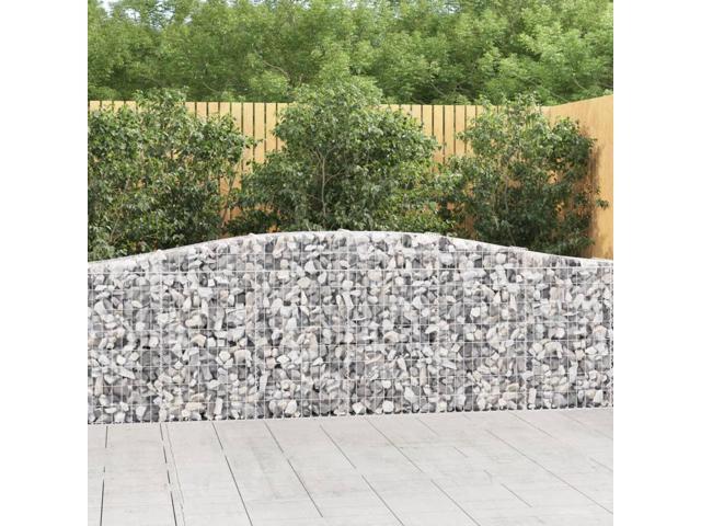 Click here for vidaXL Gabion Basket Set of 2 Silver Galvanized ir... prices