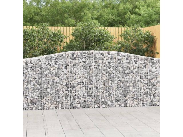 Click here for vidaXL Gabion Basket Set of 2 Silver Galvanized ir... prices