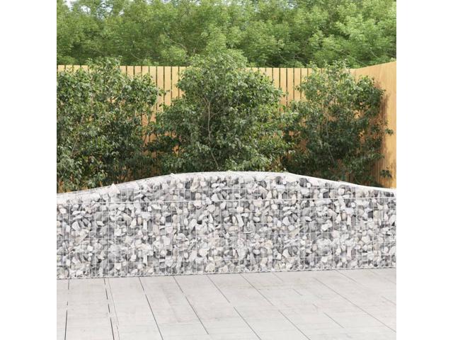 Click here for vidaXL Gabion Basket Set of 2 Silver Galvanized Ir... prices