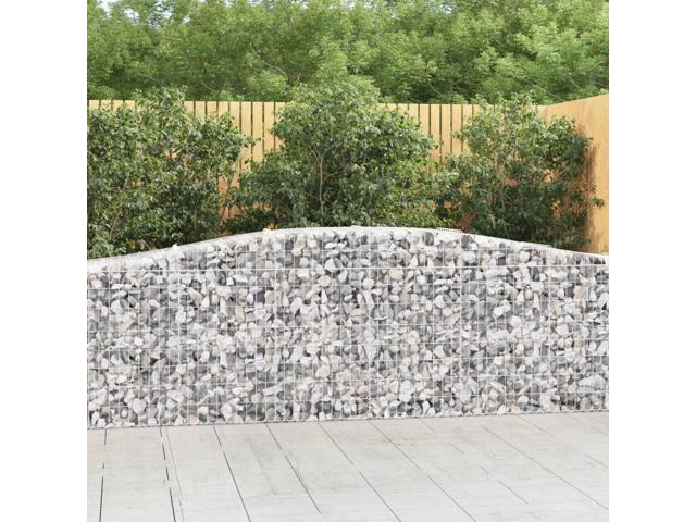 Click here for vidaXL Gabion Basket Set of 3 Silver Galvanized ir... prices