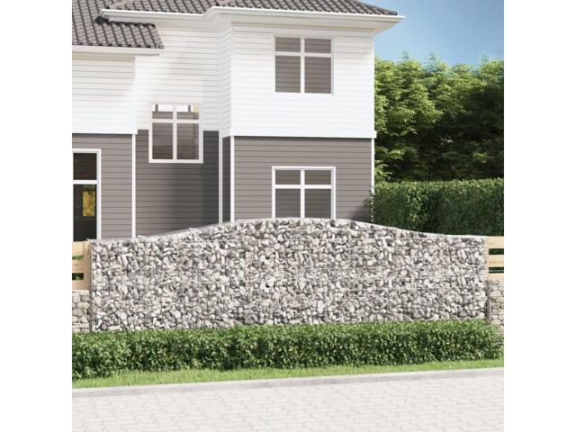 Click here for vidaXL Gabion Basket Set of 3 Silver Galvanized ir... prices