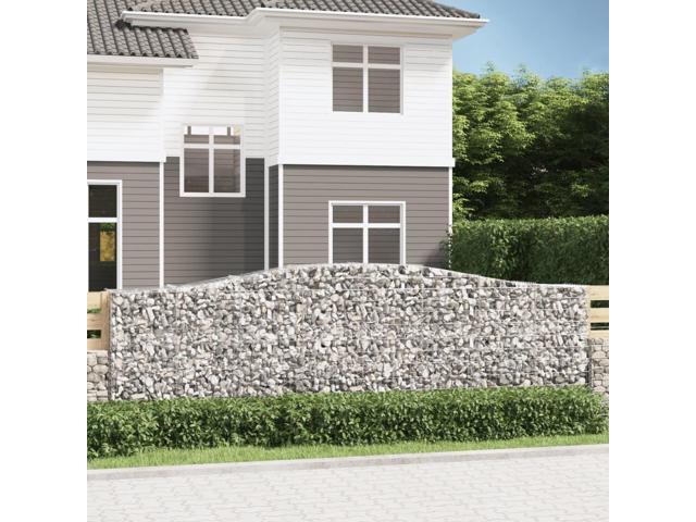 Click here for vidaXL Gabion Basket Set of 4 Silver Galvanized ir... prices