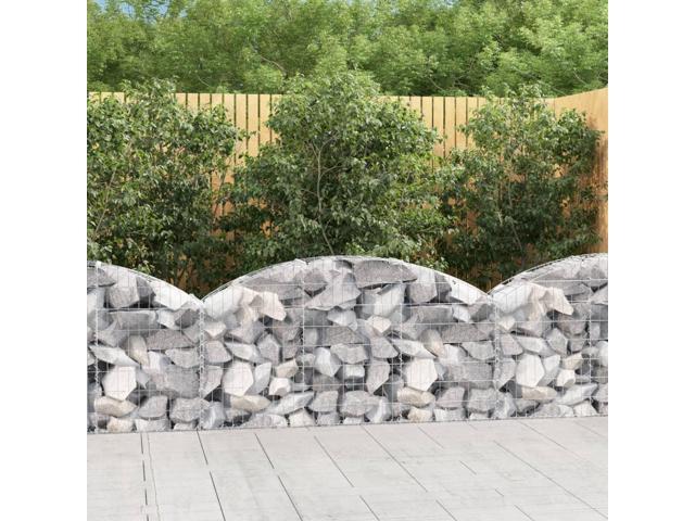 Click here for vidaXL Gabion Basket Silver Galvanized Iron Medium... prices