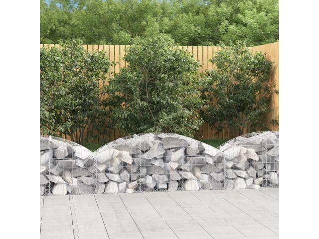 Click here for vidaXL Gabion Basket Silver Galvanized iron Decora... prices