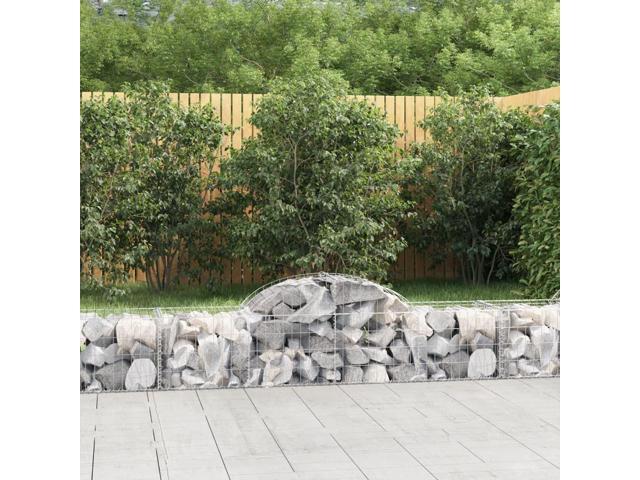 Click here for vidaXL Gabion Basket Silver Galvanized Iron 78.7x1... prices