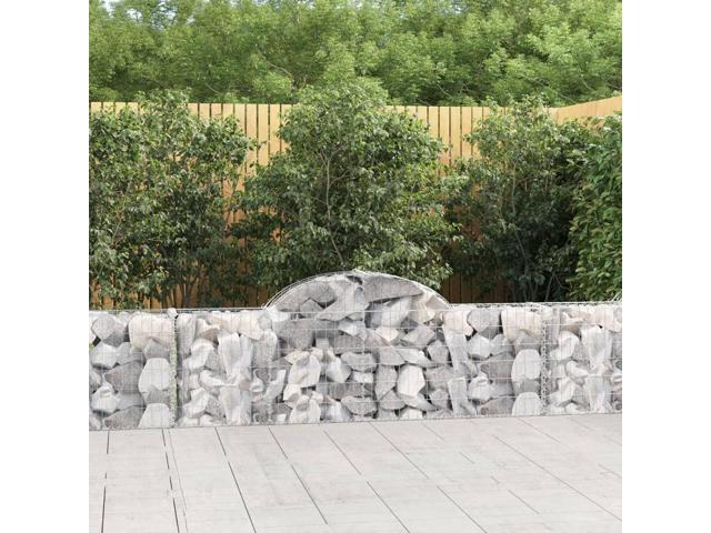 Click here for vidaXL Gabion Basket Set of 3 Silver Galvanized ir... prices